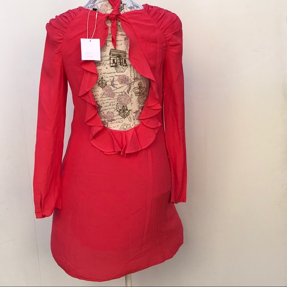 Zara | Dresses | Zara Ruffled Open Back Dress | Poshmark